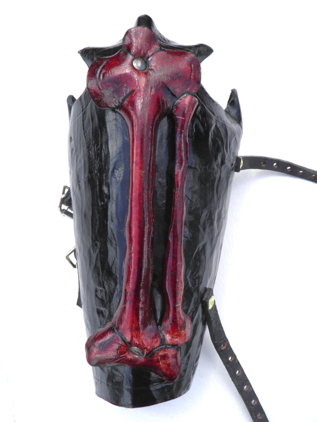 Womens Leather Valkyrie Fantasy Armor Single Leg Greave - Norse Goddess ...