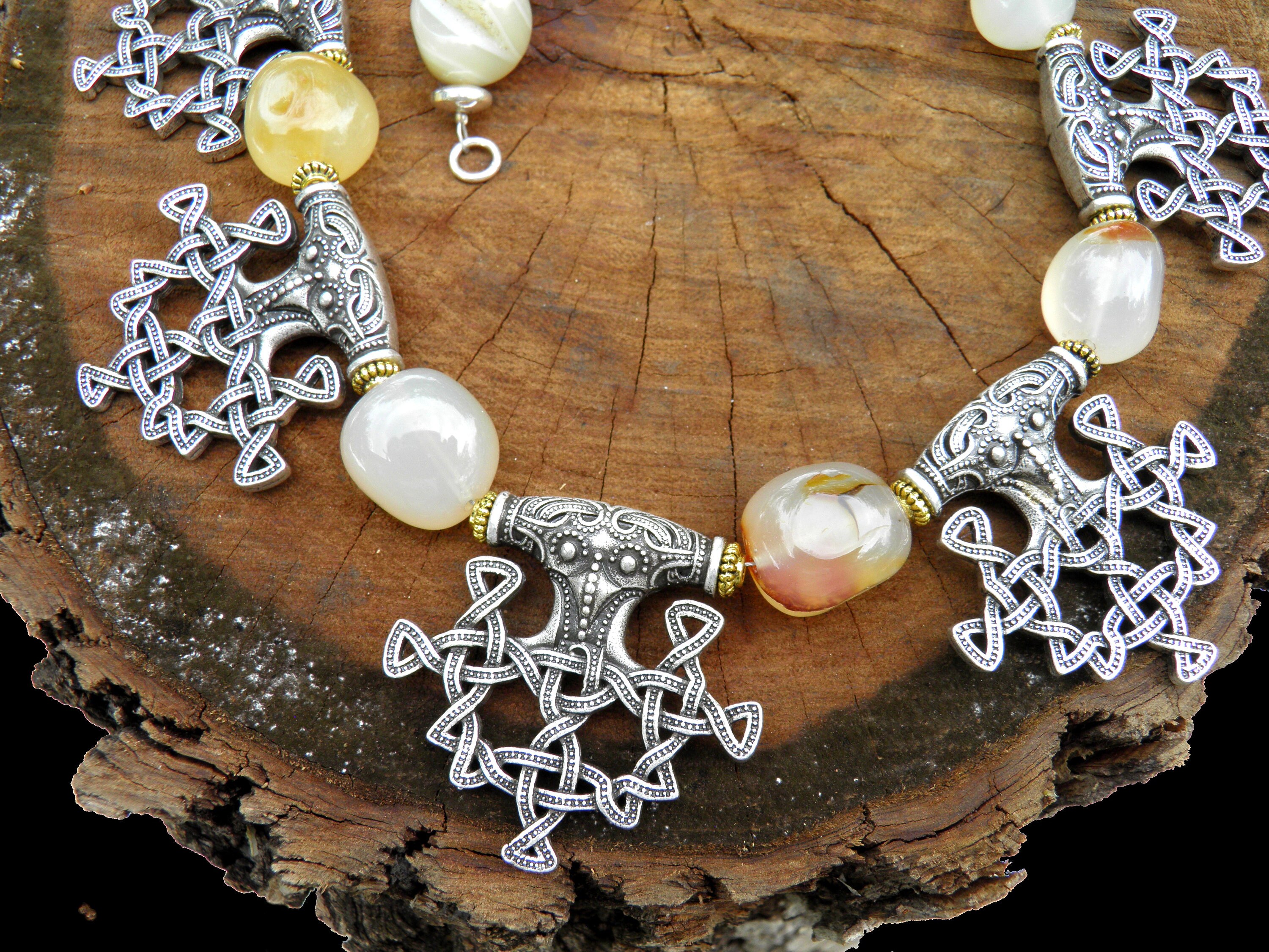 219 Hiddensee Germanic Viking Age 5-pendant Necklace, Carnelian ...