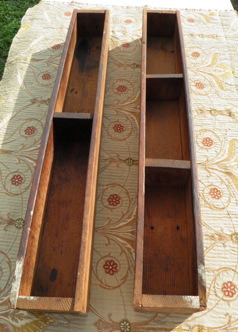 100+ Year Old Primitive Carpenter Tool Box Trays, Antique Wall Wine ...