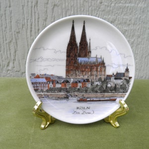 1990 German Decorative Ceramic 4 Inch Wall Plates W/hangers, Köln ...