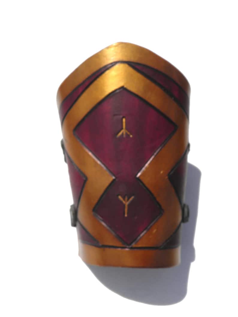 Viking Fantasy Armor Single Wrist Bracer Norse Inspired | Etsy