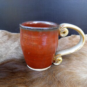 Hand-thrown Stoneware Pottery Coffee Mug, Rustic Fall Pot Belly Cup ...