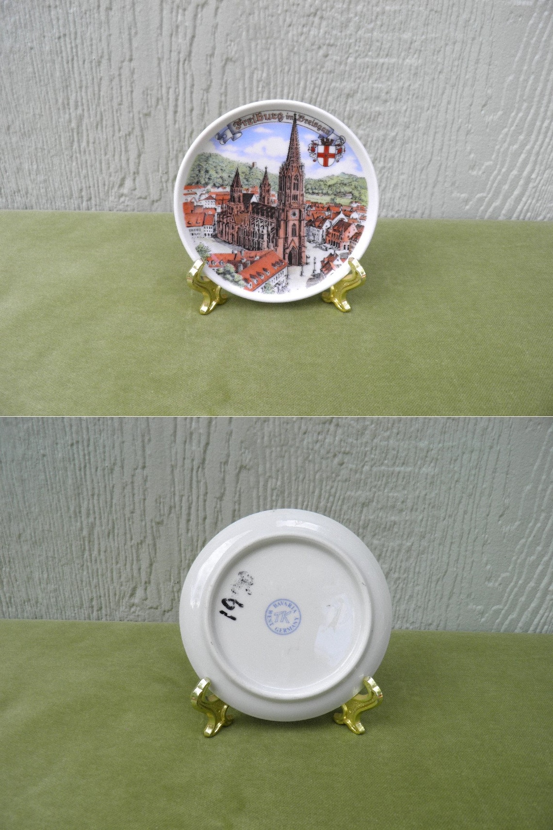 1990 German Decorative Ceramic 4 Inch Wall Plates | Etsy