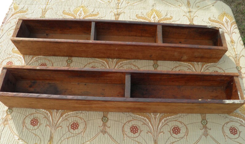 100+ Year Old Primitive Carpenter Tool Box Trays, Antique Wall Wine ...