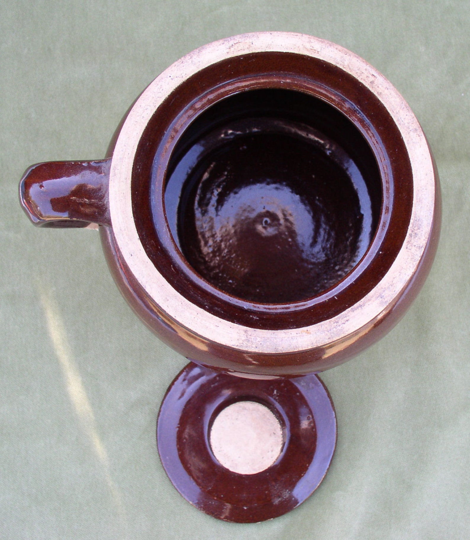 Small Bean Pot Crock No. 24 - Primitive Stoneware / Ceramic Pottery ...