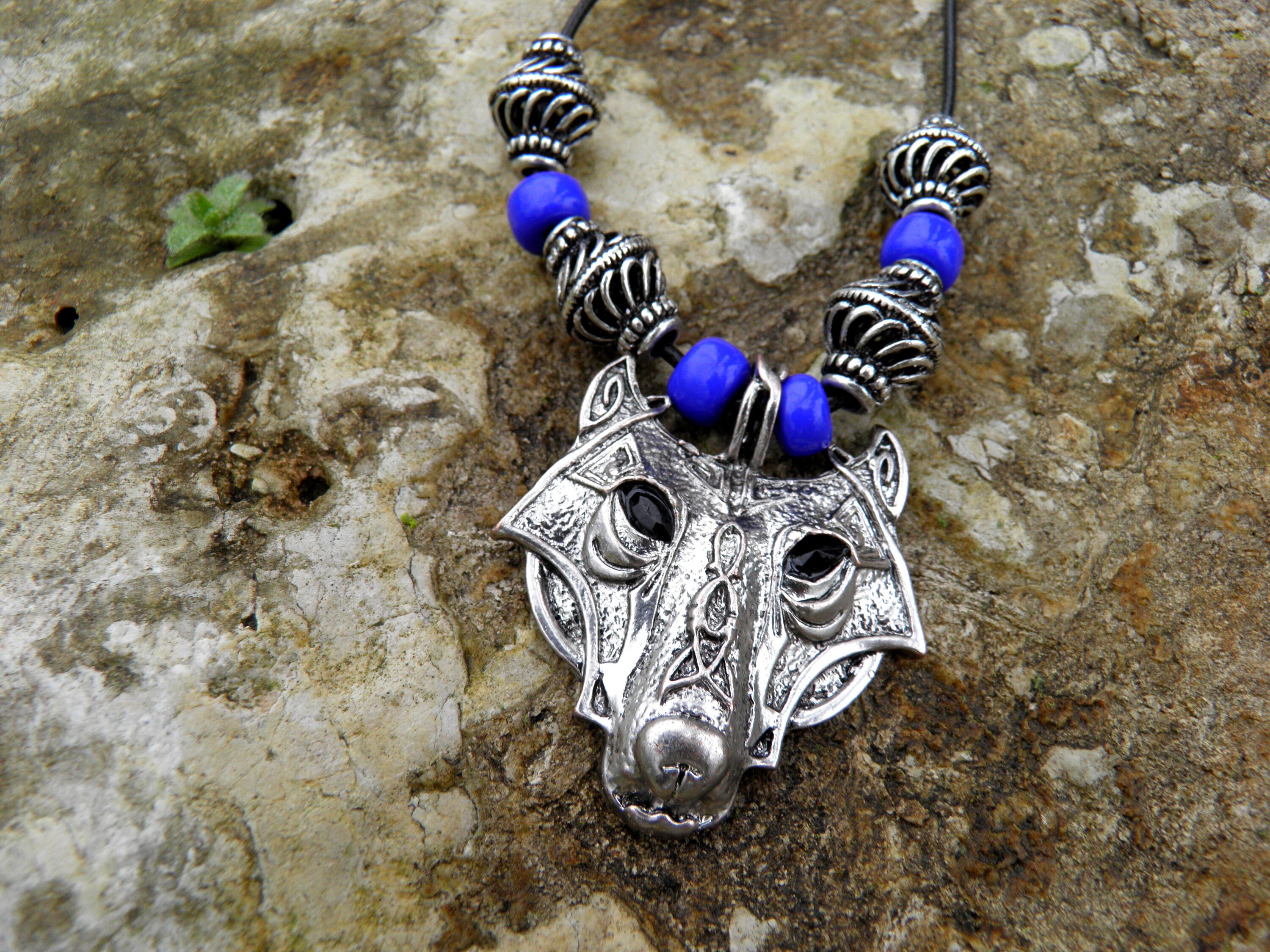 Viking Fenrir Wolf Pendant Necklace Tribal Norse Jewelry | Etsy