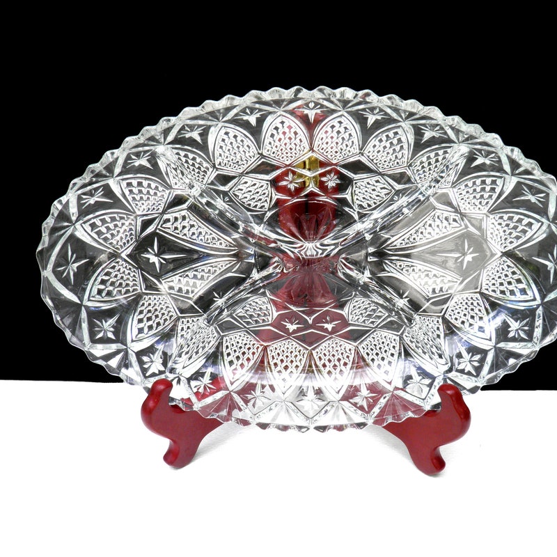 Glass Relish Tray - Etsy