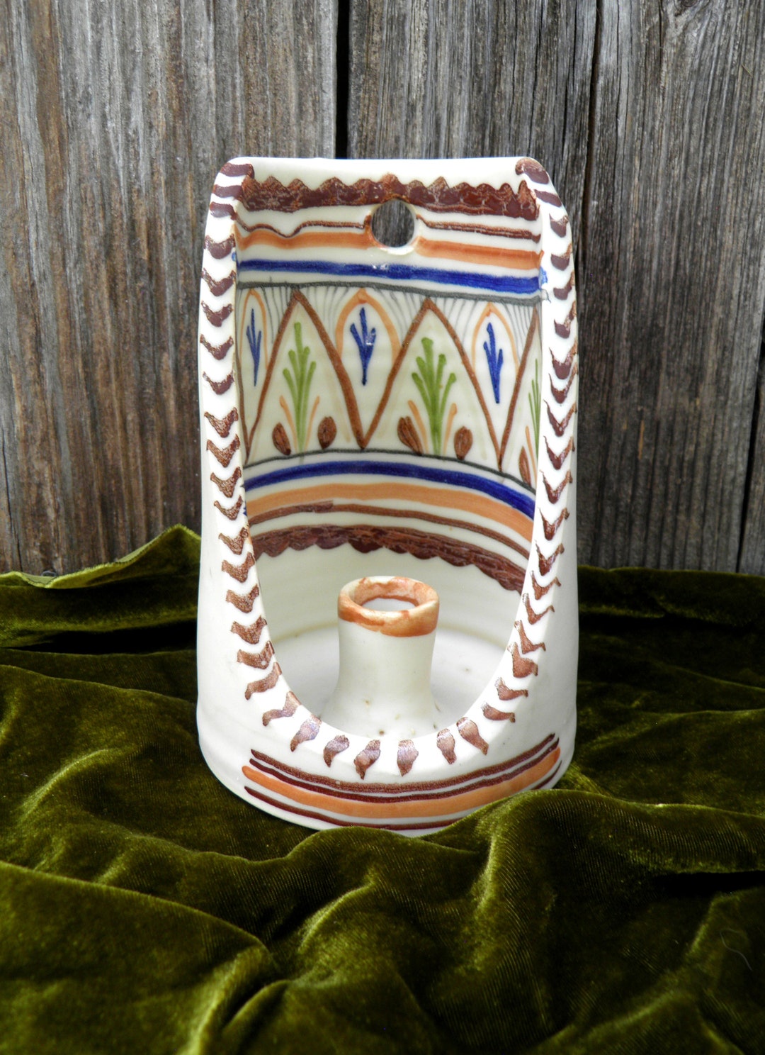 Spanish Taper Candle Wall Sconce, Mexico/toledo Spain Tabletop Candle ...