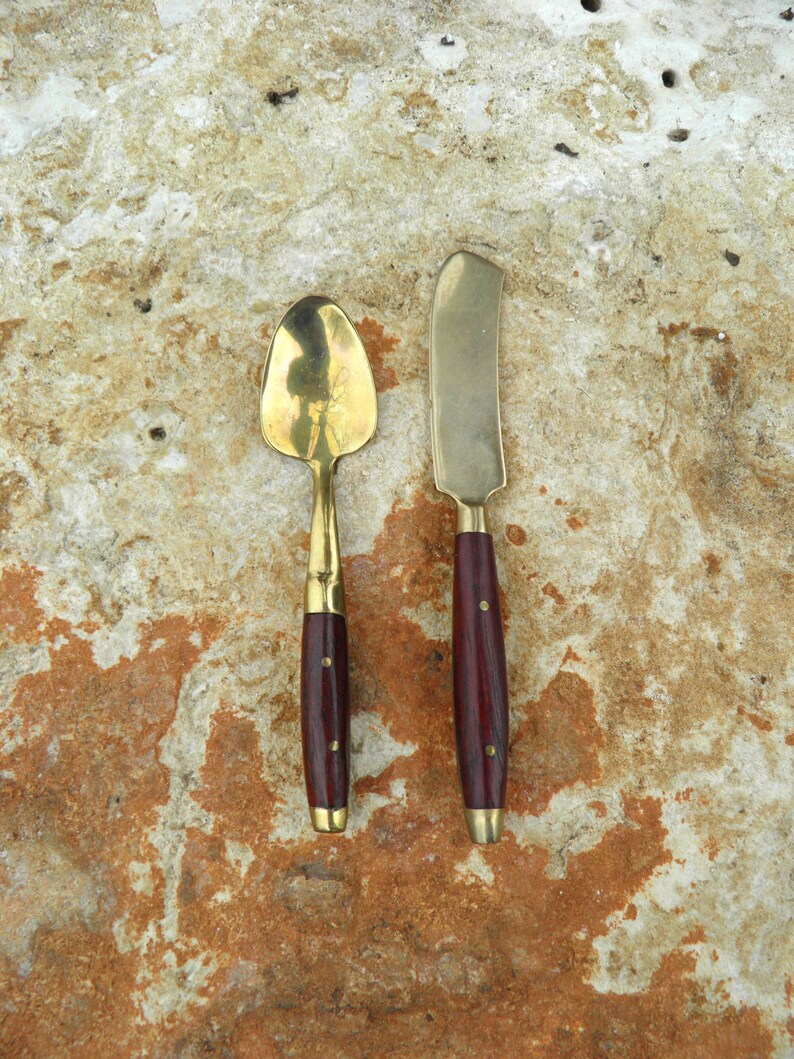 Medieval Style Bronze Cutlery Set, (single Place Setting), "bois De ...