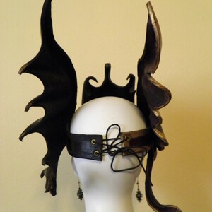 Womens Leather Valkyrie Fantasy Armor Headdress - Norse Goddess Hel ...