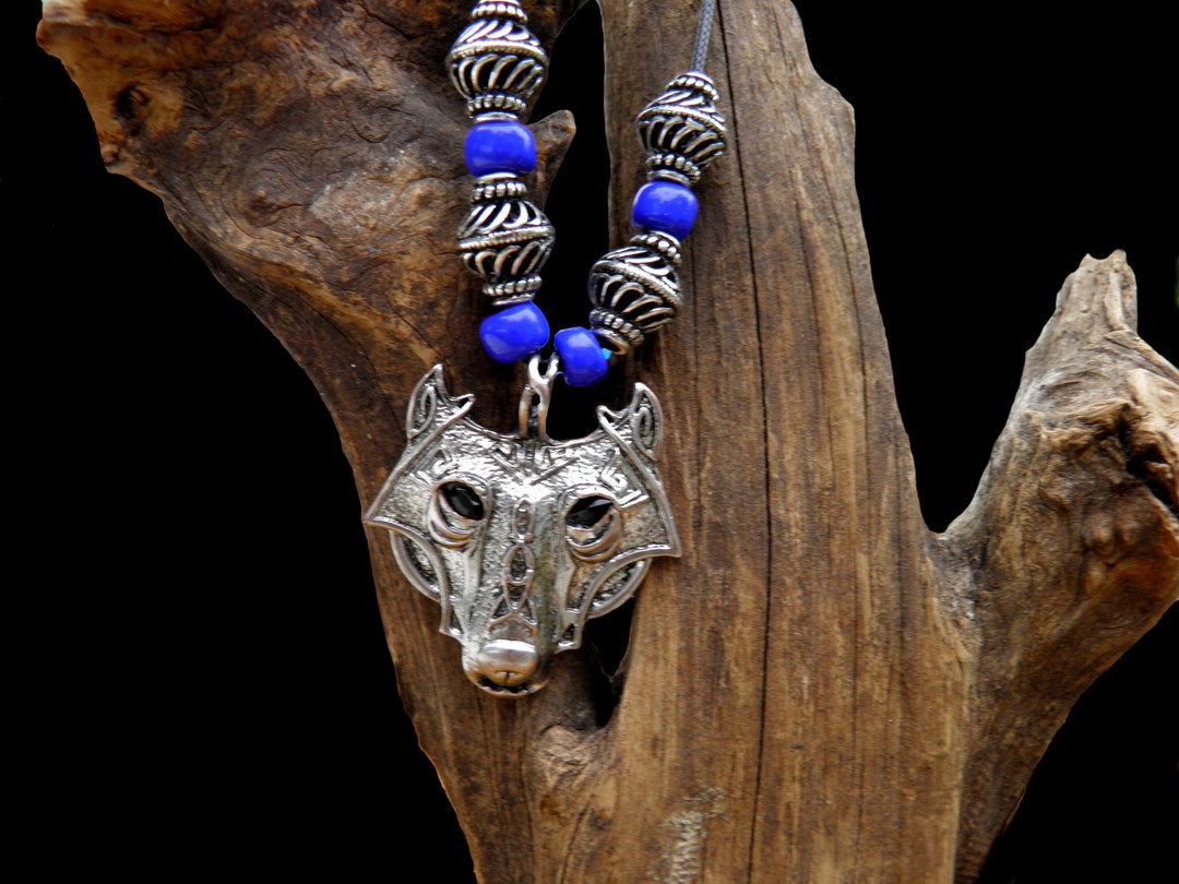 Viking Fenrir Wolf Pendant Necklace Tribal Norse Jewelry - Etsy