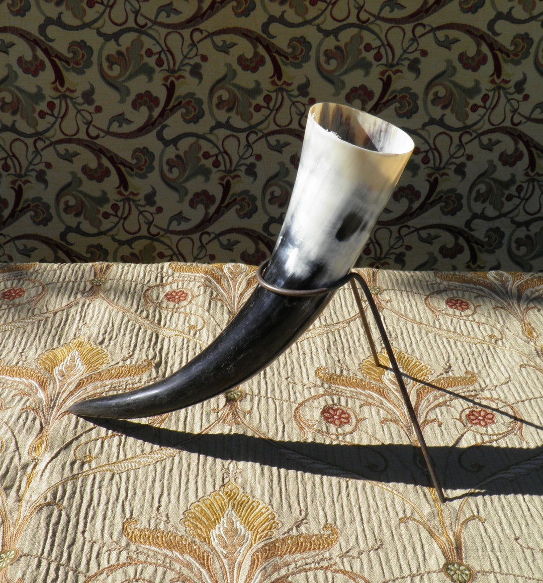 Viking Polished Drinking Horn SCA Reenactment LARP Medieval Renaissance ...