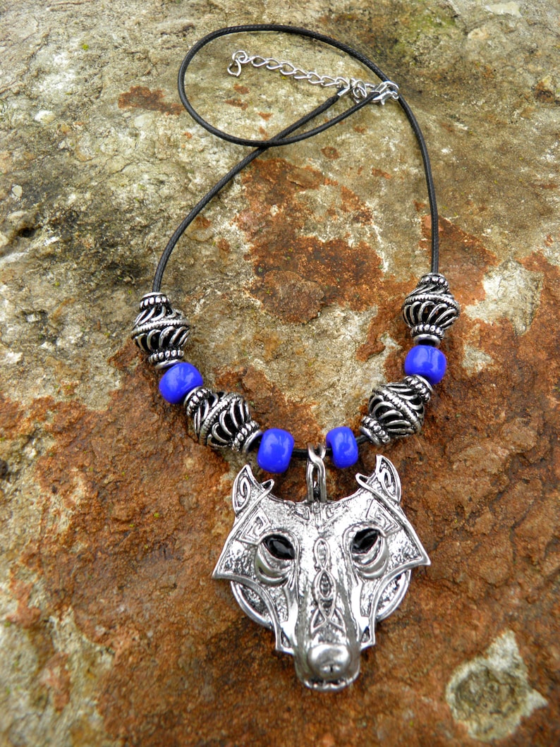 Viking Fenrir Wolf Pendant Necklace Tribal Norse Jewelry - Etsy