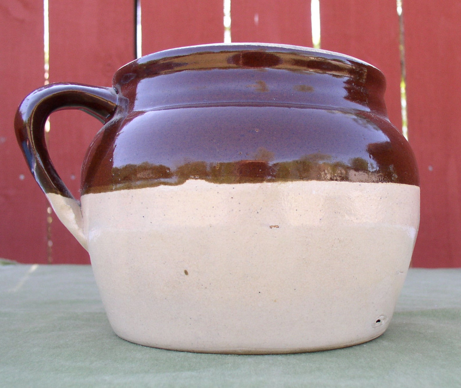 Small Bean Pot Crock No. 24 - Primitive Stoneware / Ceramic Pottery ...