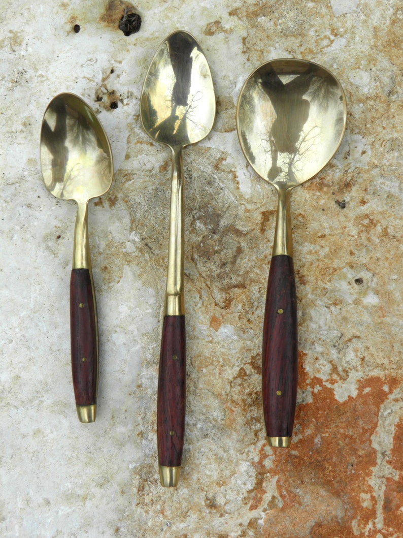 Medieval Style Bronze Cutlery Set, (single Place Setting), "bois De ...