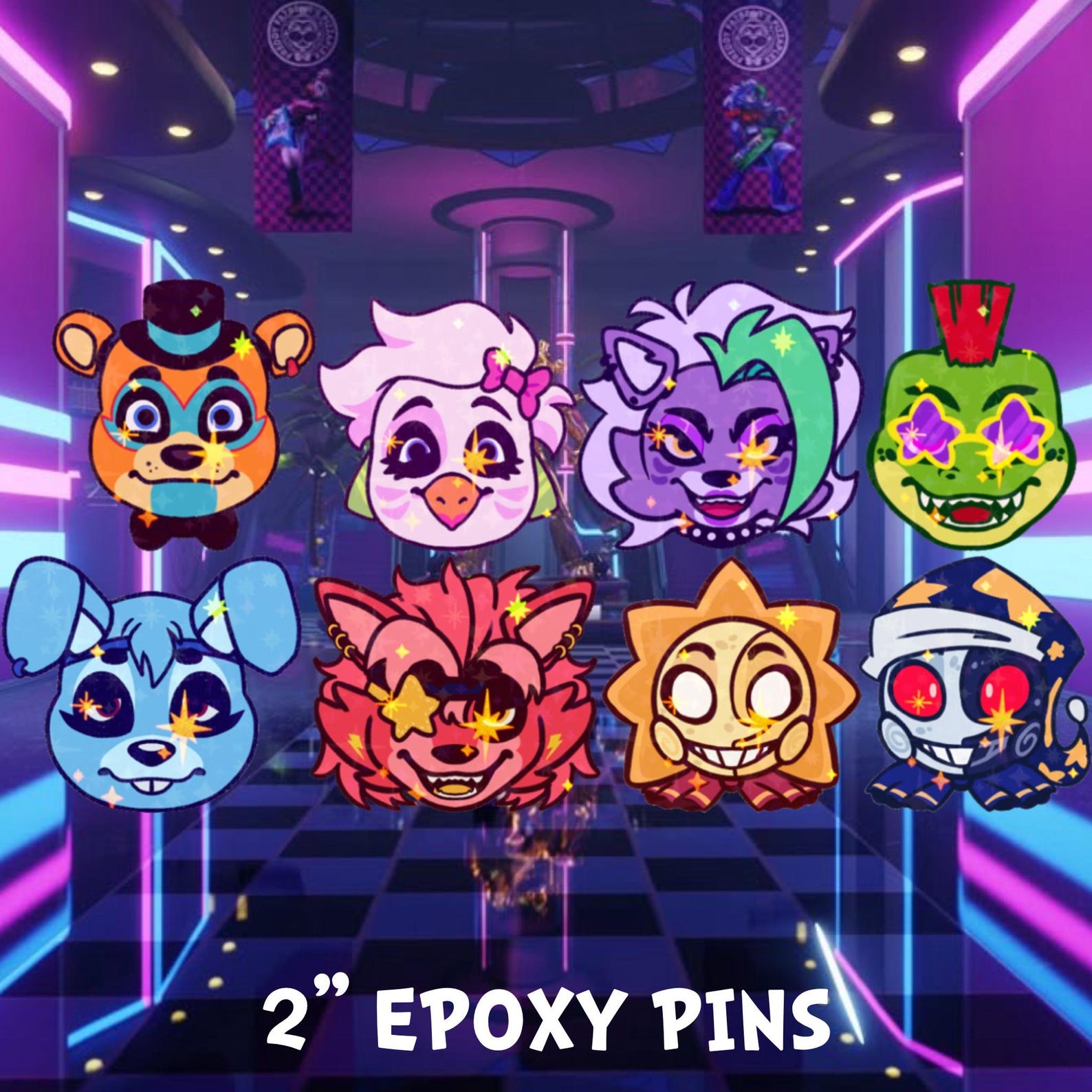 FNAF Security Breach Pins - Etsy