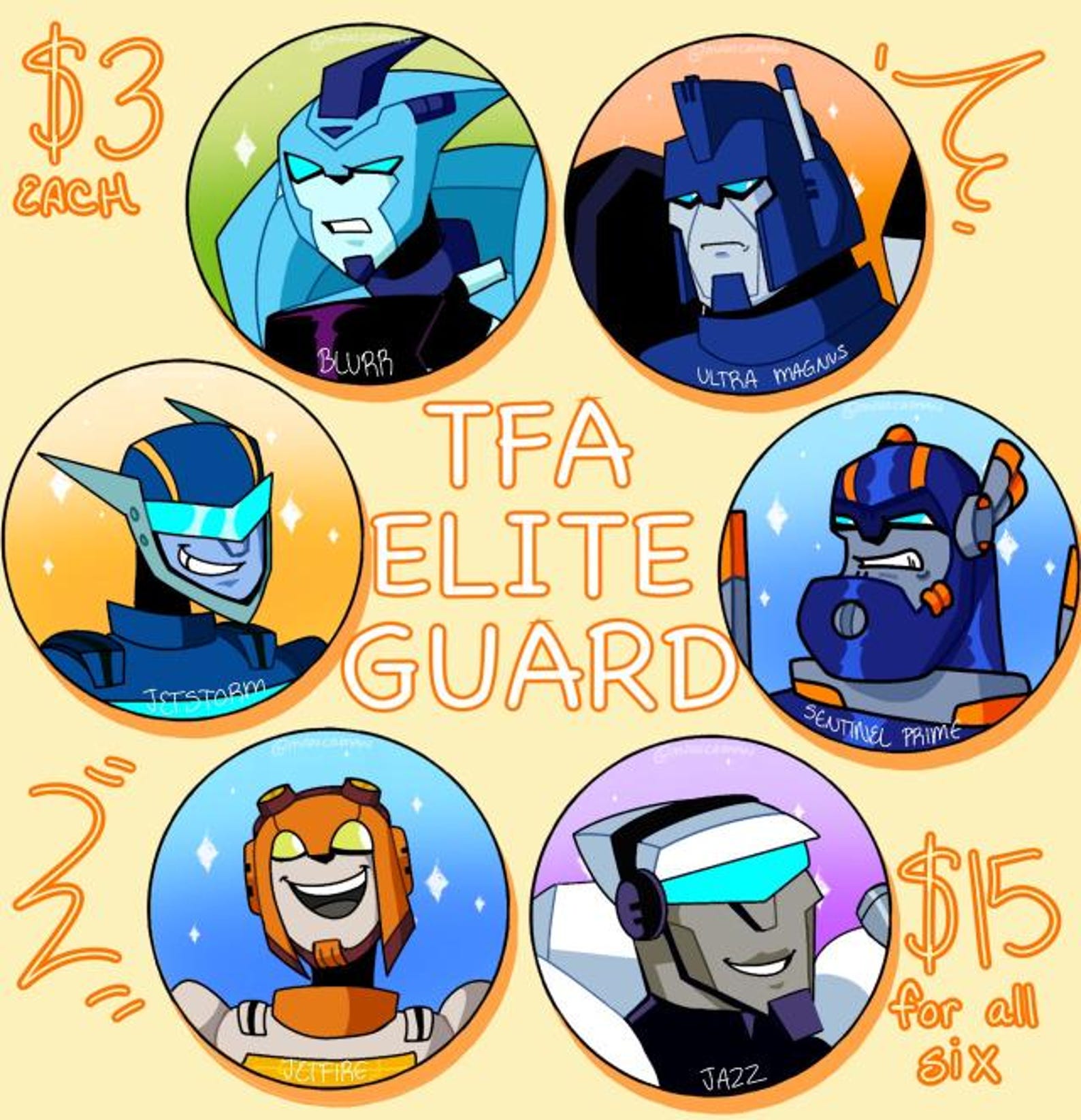 Transformers Animated Button Pins - Etsy