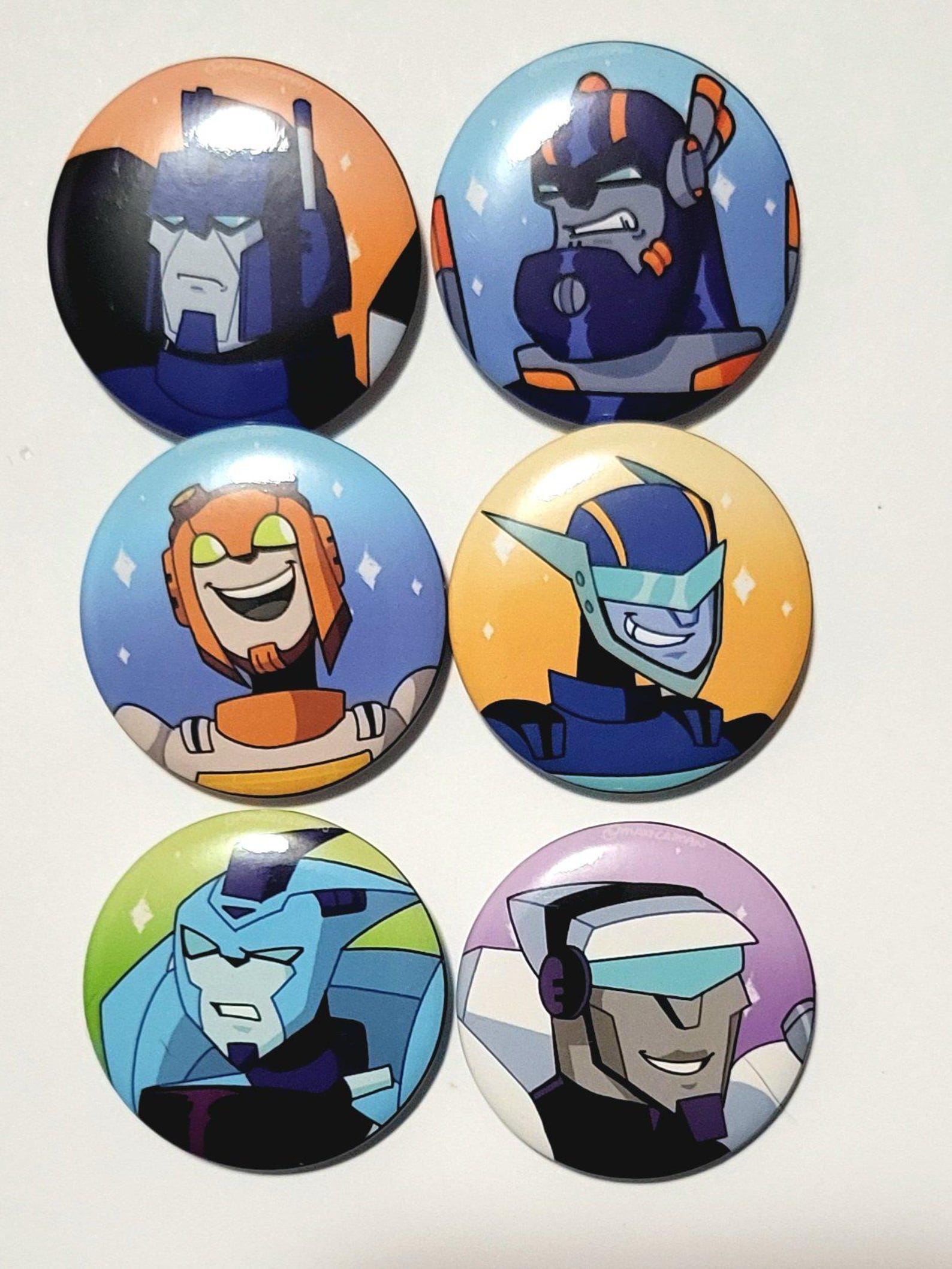 Transformers Animated Button Pins - Etsy