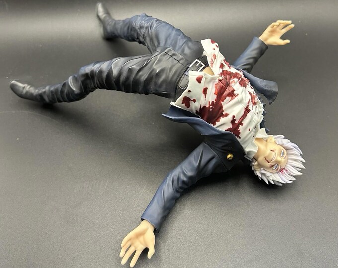 Jujutsu Kaisen Figure Satoru Gojo Upside Down Pose Bloody - Etsy