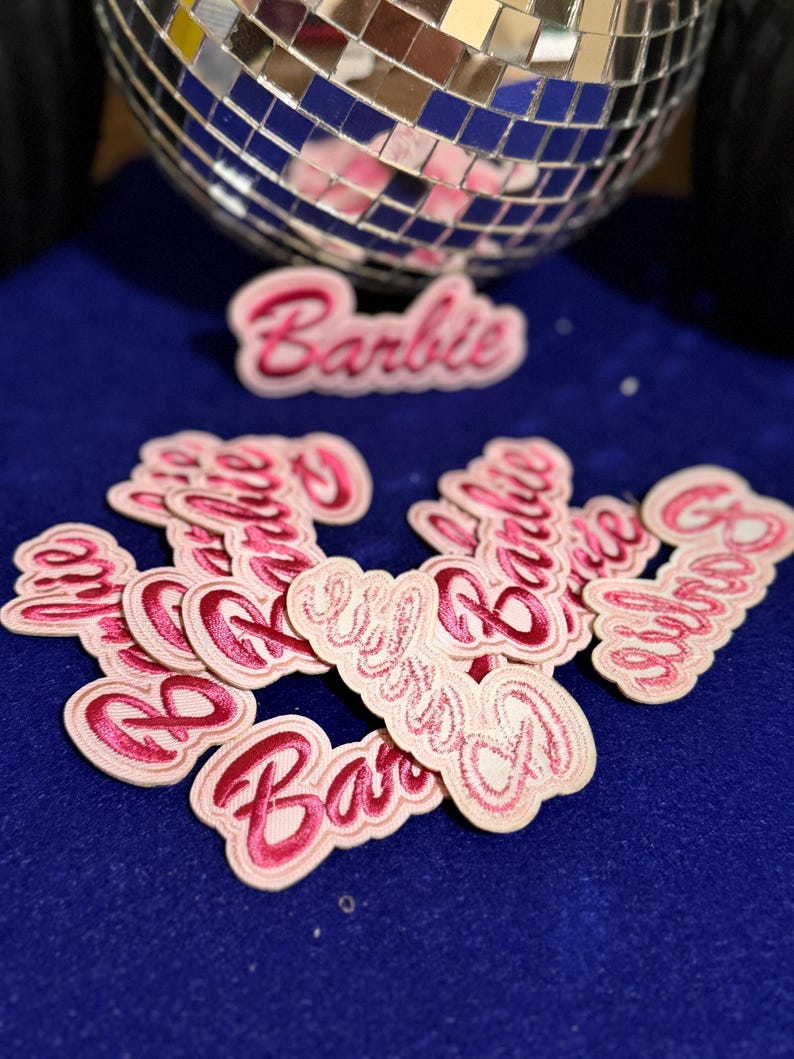 Classic Barbie Girl Small Hat Filler Embroidered Iron on Patch Barbie Patches for Her Trucker ...