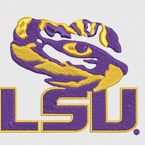 LSU Inspired Logo Embroidered Patch Iron on Patch LSU Fan Louisiana ...