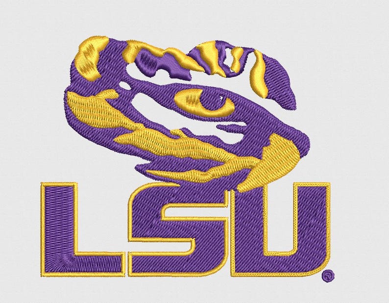 LSU Inspired Logo Embroidered Patch Iron on Patch LSU Fan Louisiana ...