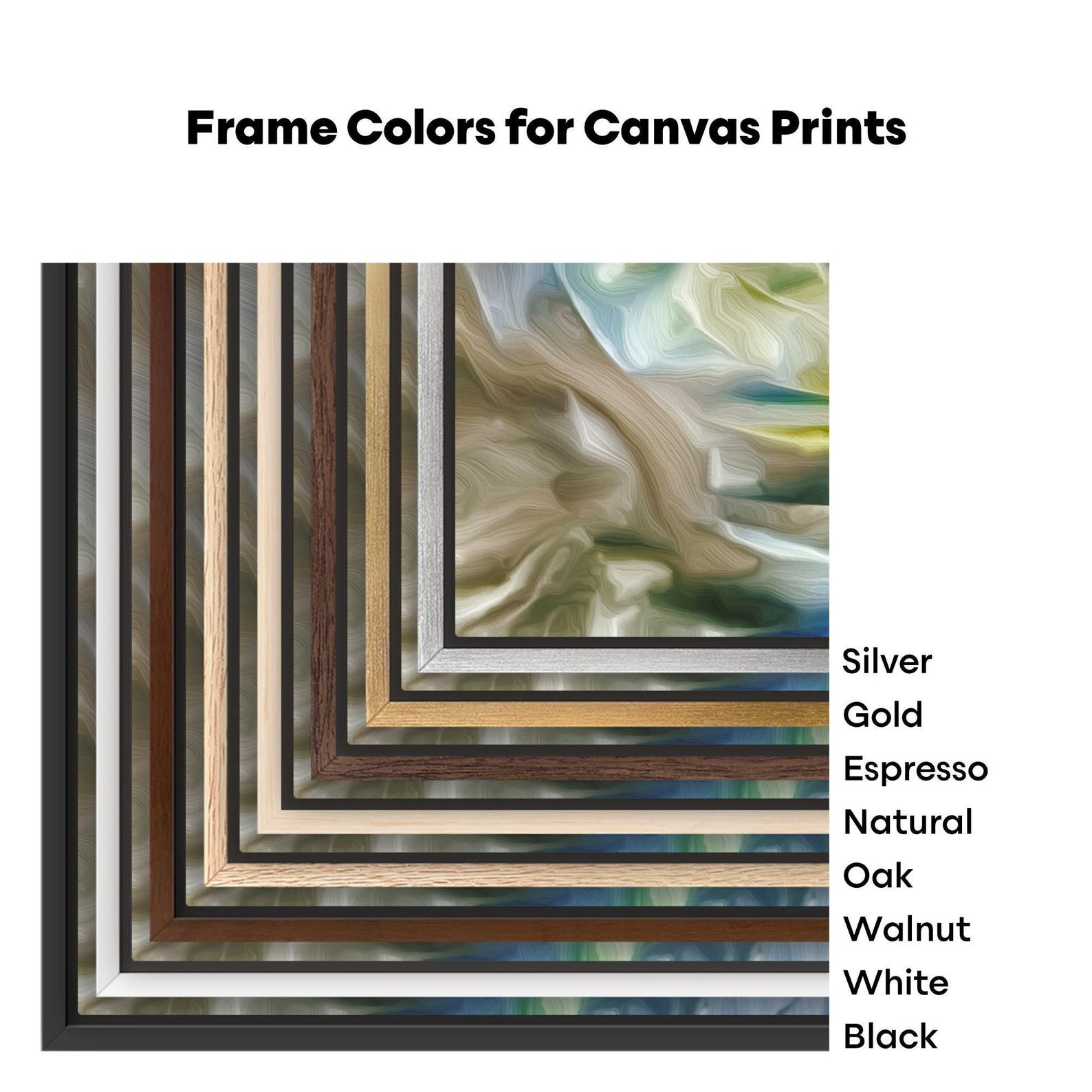 Canvas Print “misregistration in Cobalt and Coral” | Abstract ...