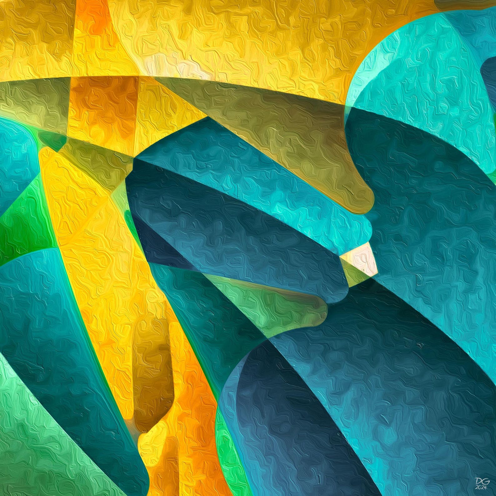 Fine Art Paper Print “jetway in Teal” | Abstract Expressionism | Modern ...