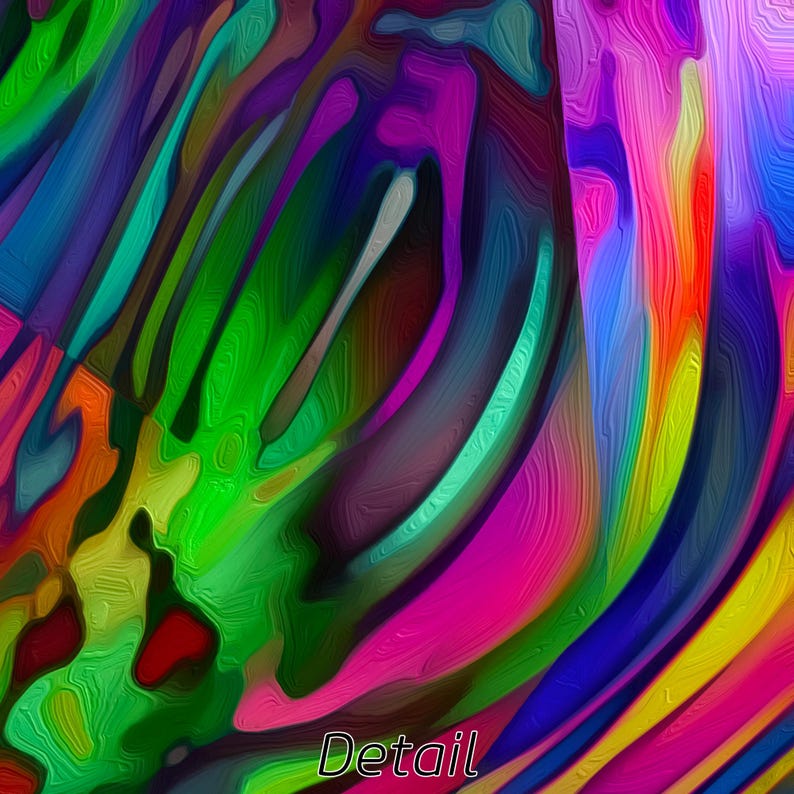Canvas Print “reverie in 70s Technicolor” | Abstract Expressionism ...