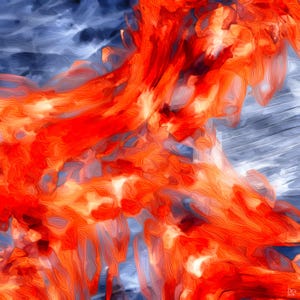 Fine Art Paper Print “dragon's Breath I” | Abstract Expressionism ...