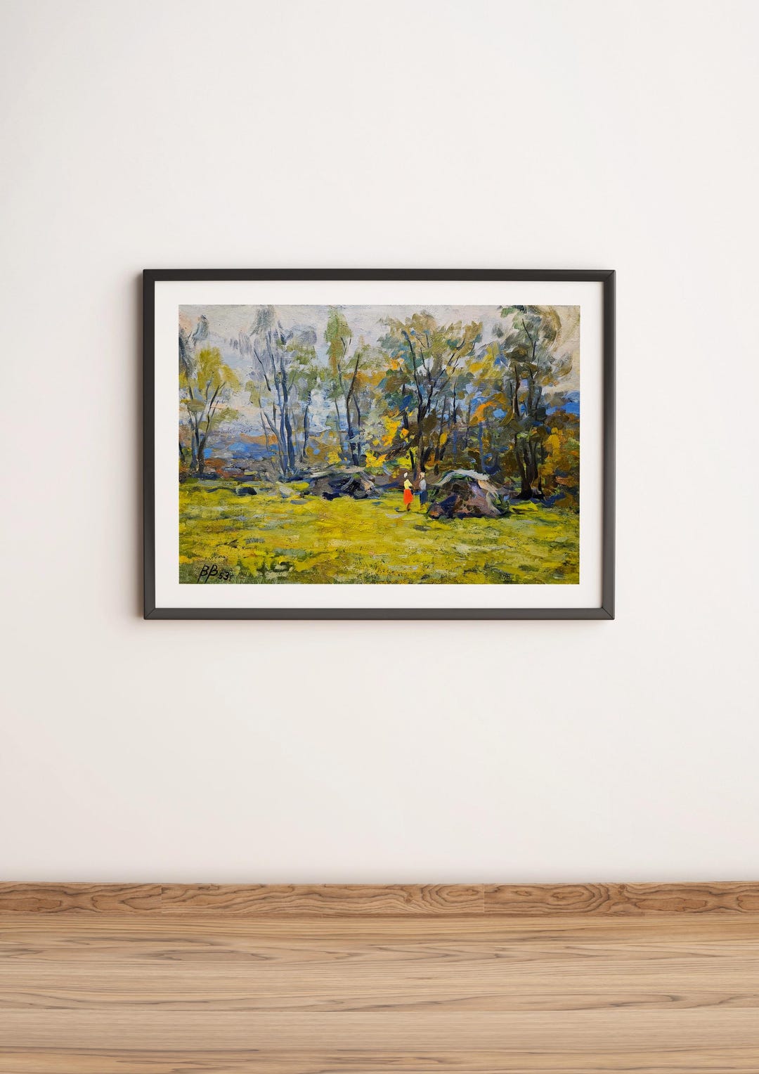 Vintage Ukrainian Impressionism Oil Painting, Forest Park Landscape - Etsy