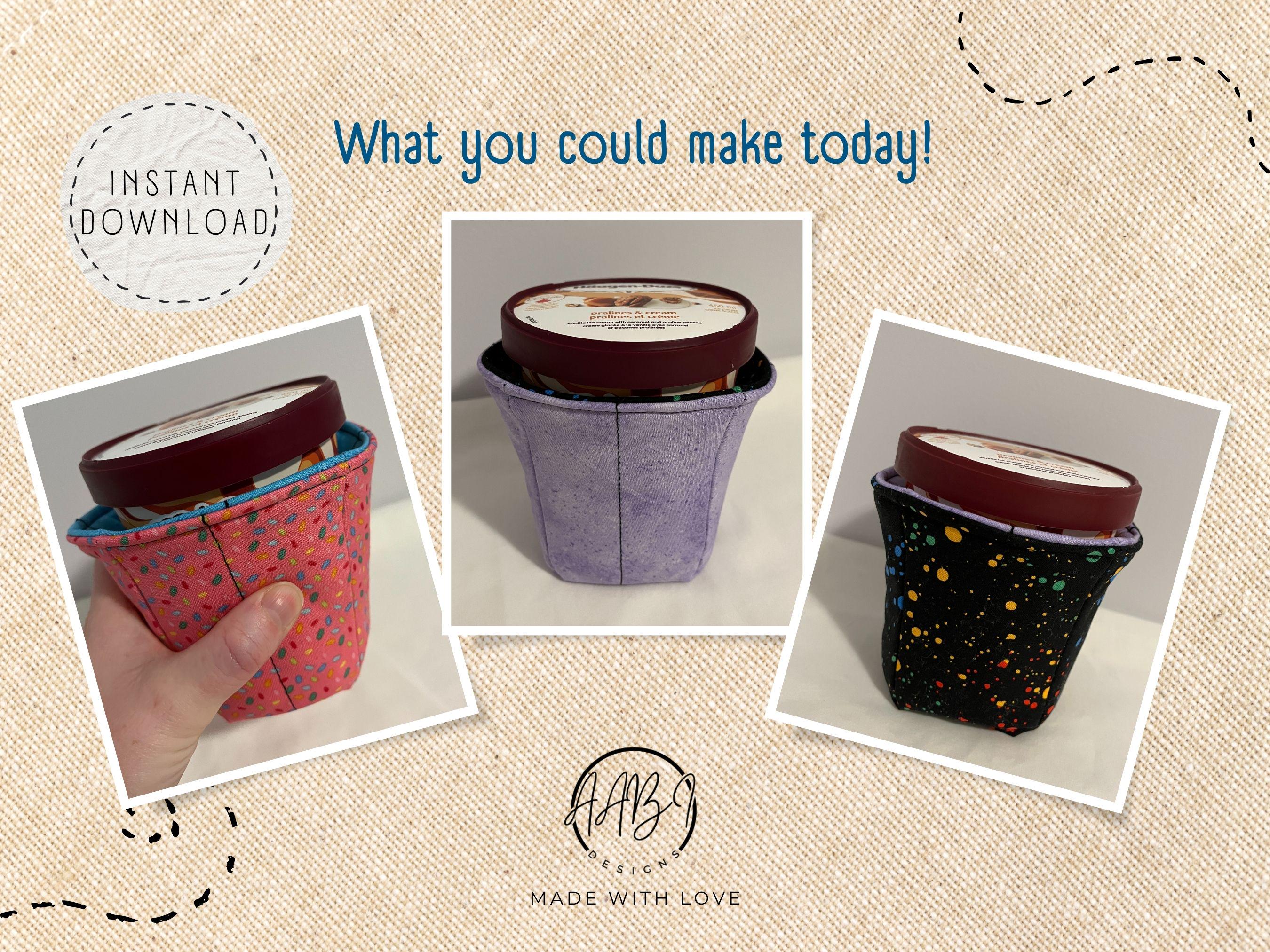 Ice Cream Cozy Sewing Pattern | PDF Digital Download | Reversible | How ...