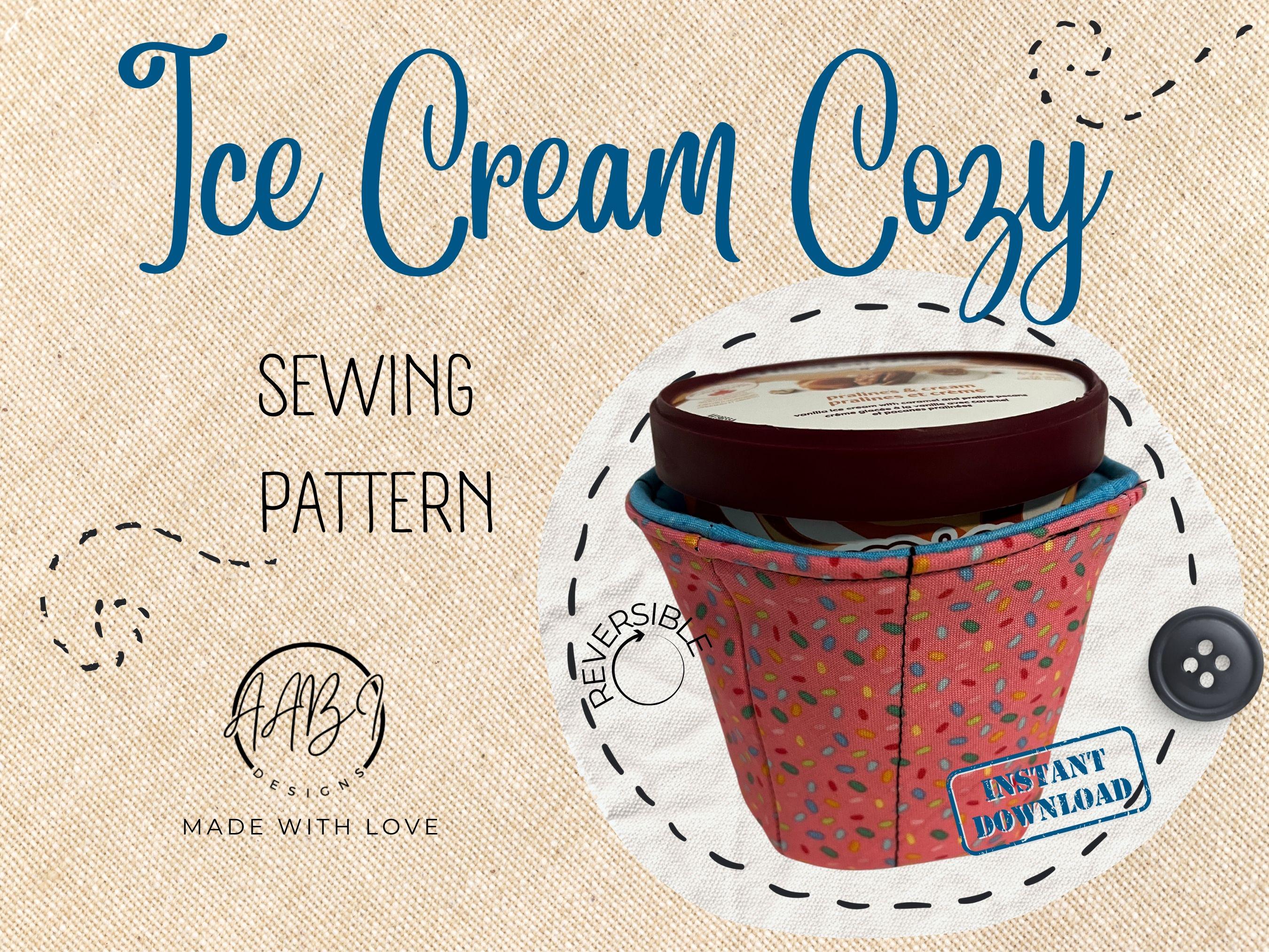 Ice Cream Cozy Sewing Pattern | PDF Digital Download | Reversible | How ...