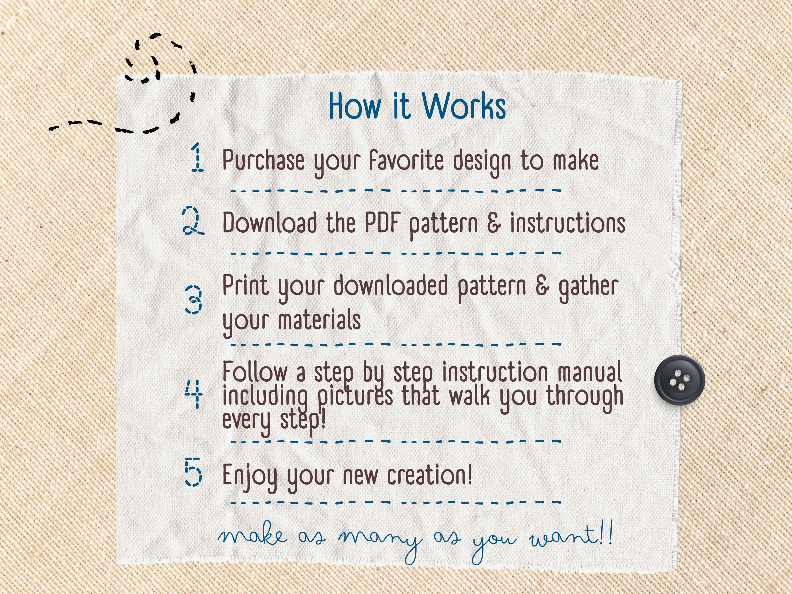 Ice Cream Cozy Sewing Pattern | PDF Digital Download | Reversible ...