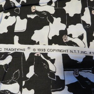 Holstein Cow Print by Fabric Traditions. 1/2 Yard. - Etsy