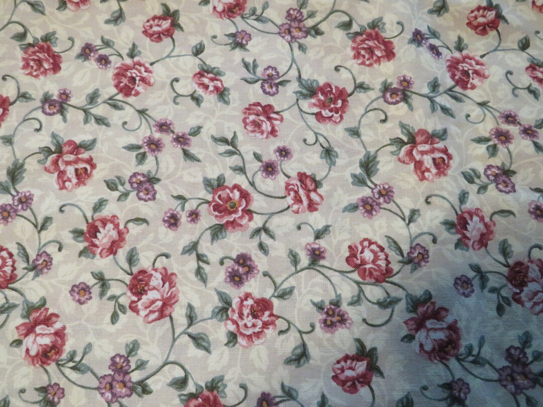 Floral Print for Cranston Collections. 1/2 Yard. - Etsy