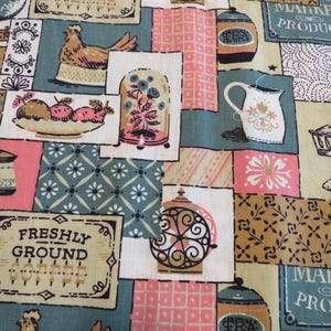 34" Wide Country Kitchen Fabric. 1/2 Yard. - Etsy