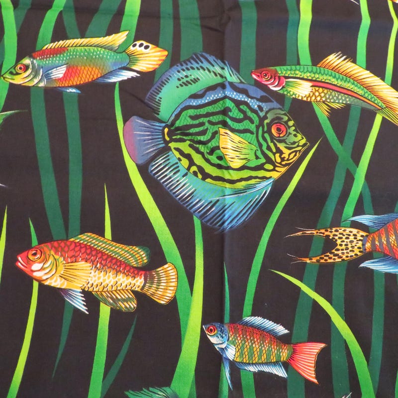 Tropical Fish Fabric - Etsy