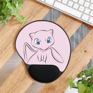 Pink Mouse Pad With Gel Wrist Rest - Etsy