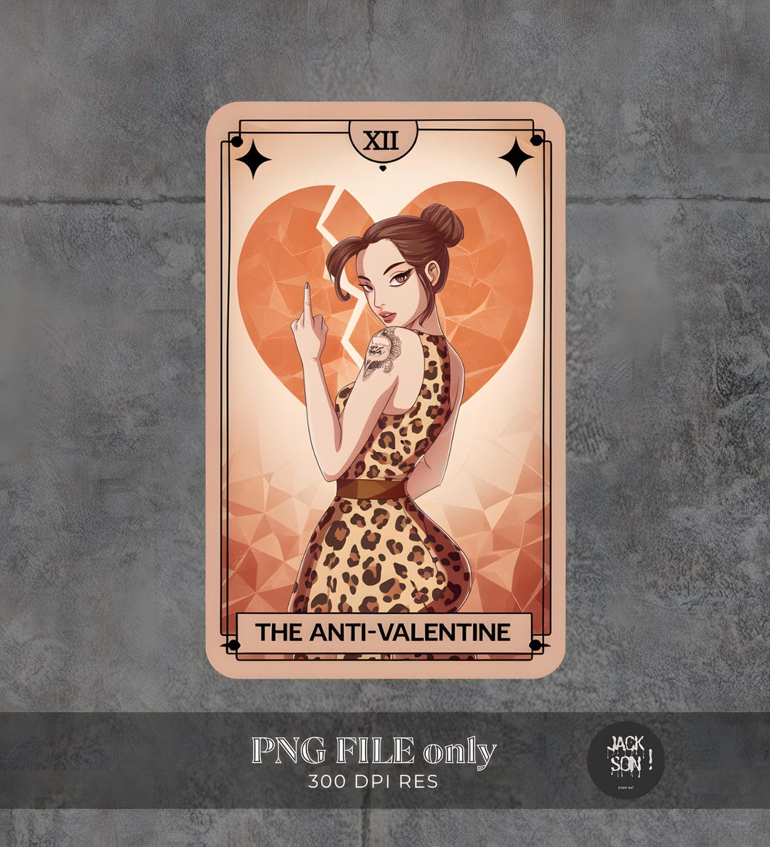 The Anti-valentine Tarot Card PNG Funny Valentine Art tarot Digital ...