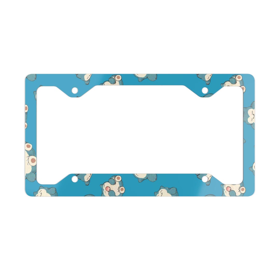 Pokemon License Plate Frame ,cute Car Accessories Anime Metal Tag ...