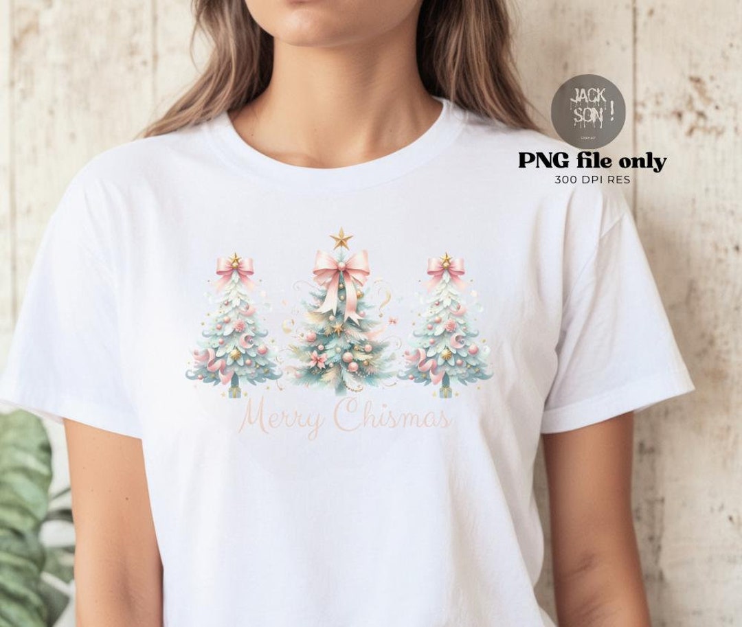 Pastel Christmas Png, Christmas Tree Pastel Png, Vintage Christmas Png ...