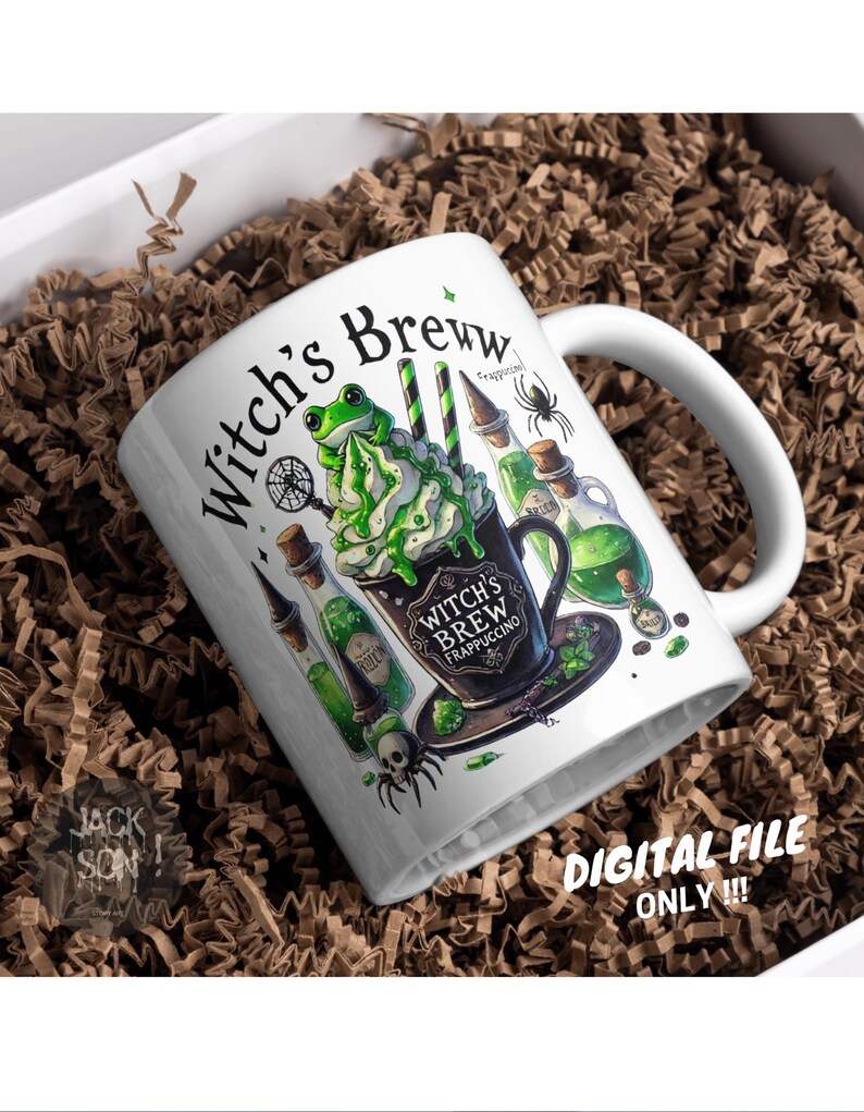 Witch Brew Mug PNG Halloween PNG, Witch Brew,halloween Lover Gift ...