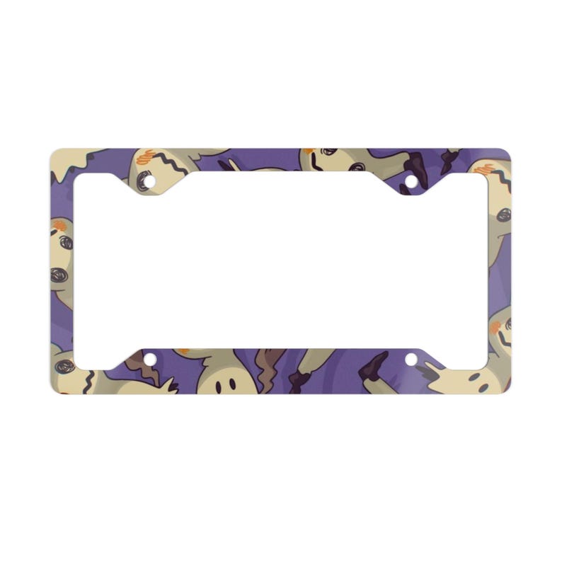 Pokemon License Plate Frame ,cute Car Accessories Anime Metal Tag ...