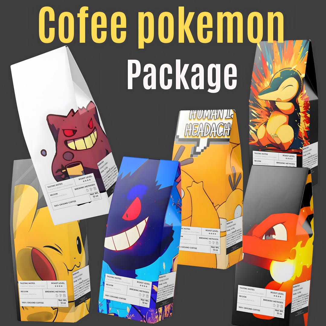 Coffee Package Custom Pokemon , Giftcustom Fandom Coffee Blend Nerdy ...