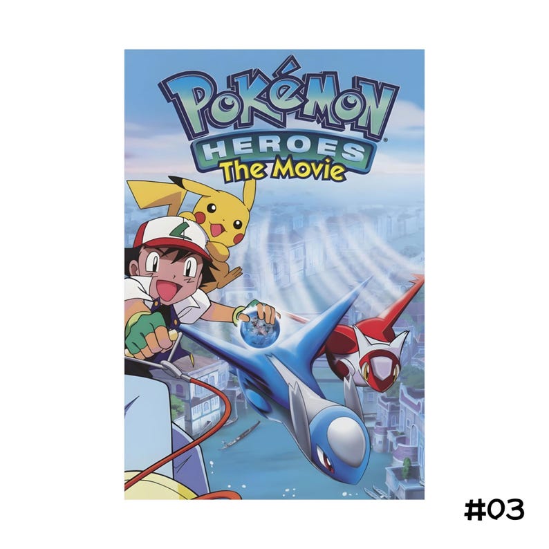 Retro Pokemon Poster / Vintage Anime Catoon , Pokemon Wall Art , Johto ...