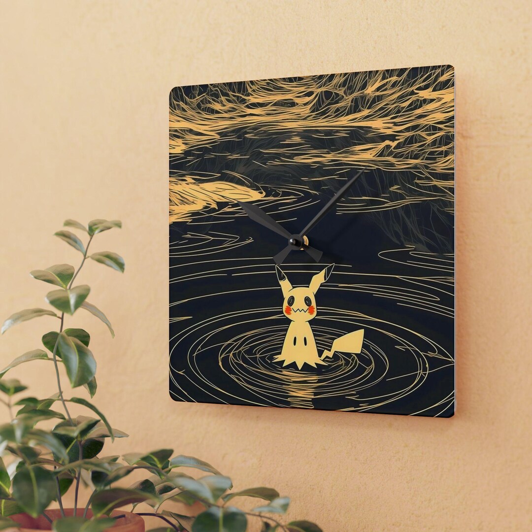 Pokemon Wall Clock, Cool Anime Decor Gaming Room Clock , Pokemon Gift ...