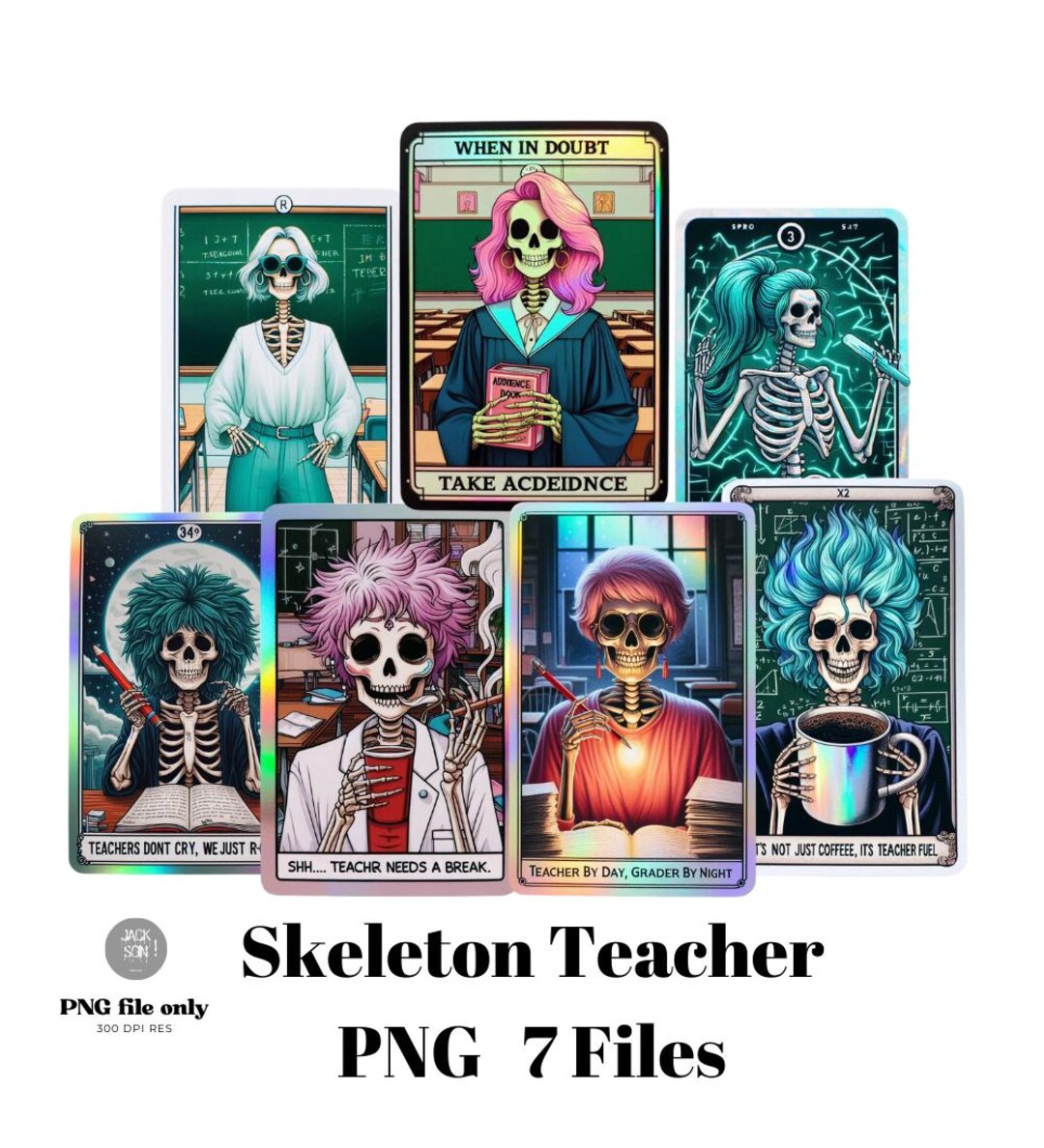 TAROT Teacher Png Skeleton Cut File Tarot Card Png /nurse Shirt Png ...