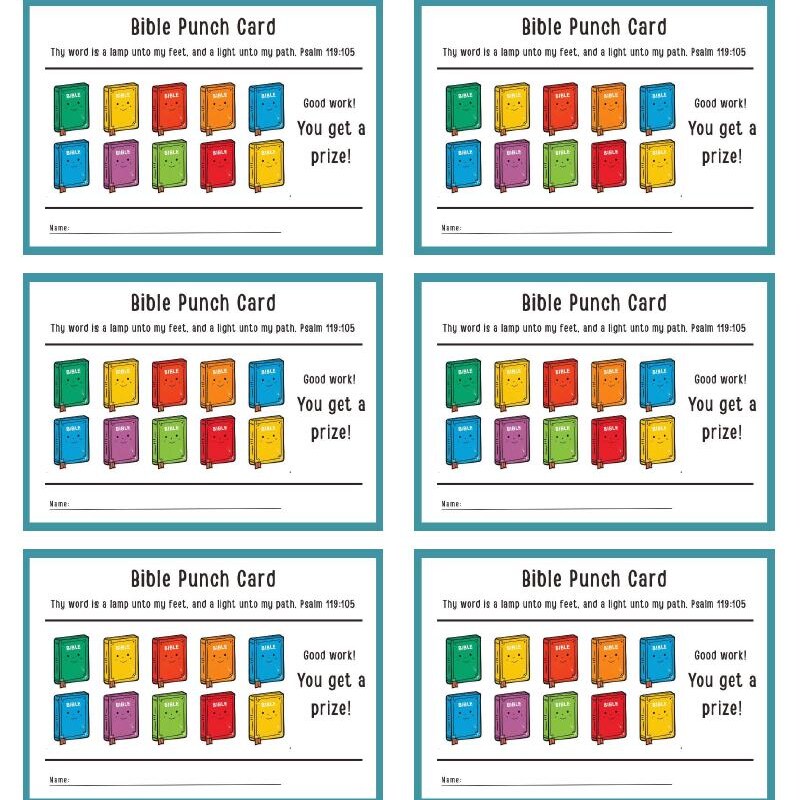 Punch Cards Colorful - Etsy