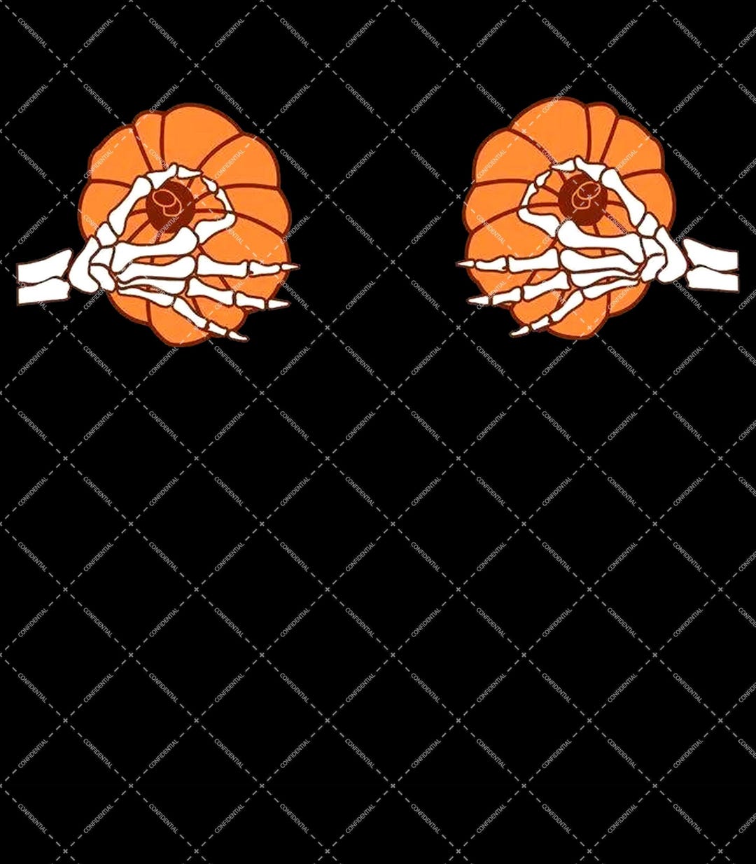 Skeleton Boob Hand Pumpkin Halloween Png, Boob Hand Png, Pumpkin Boob ...